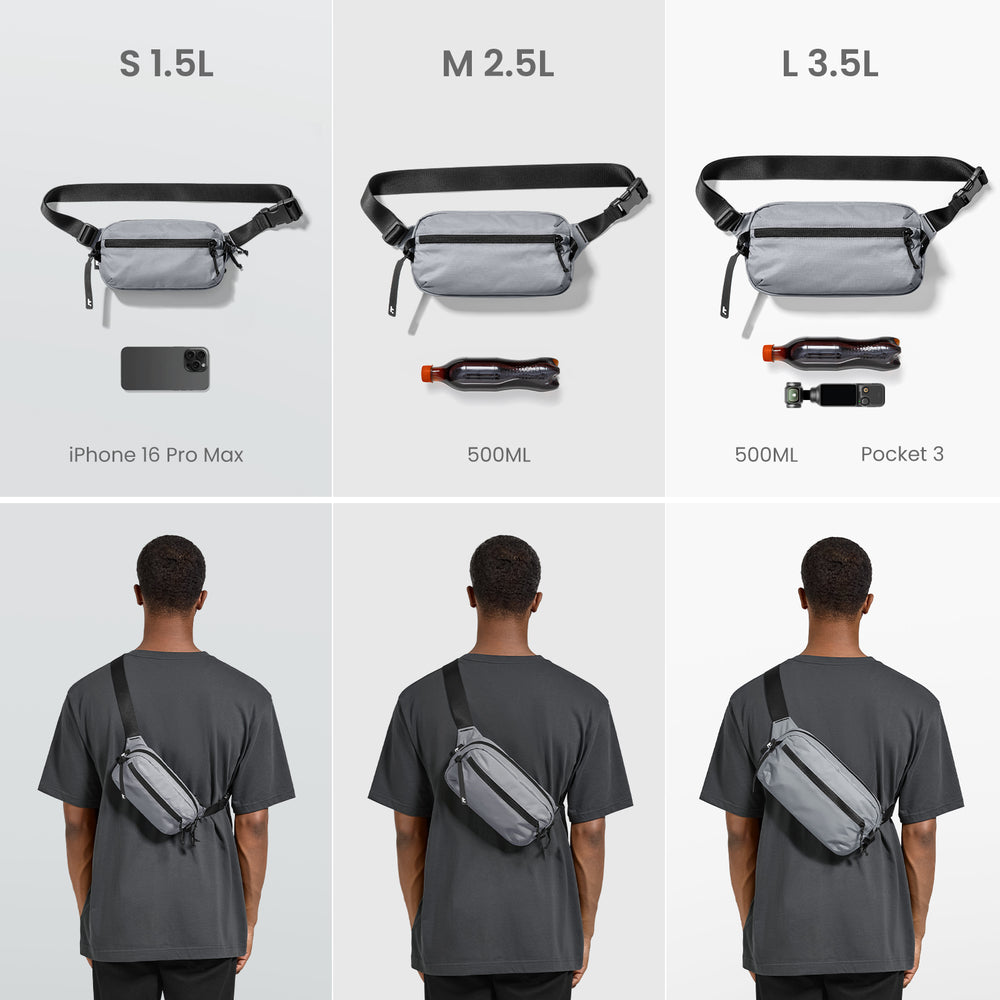 tomtoc Aviator-T33 Crossbody Sling Bag 1.5L – Lightweight & RFID ...